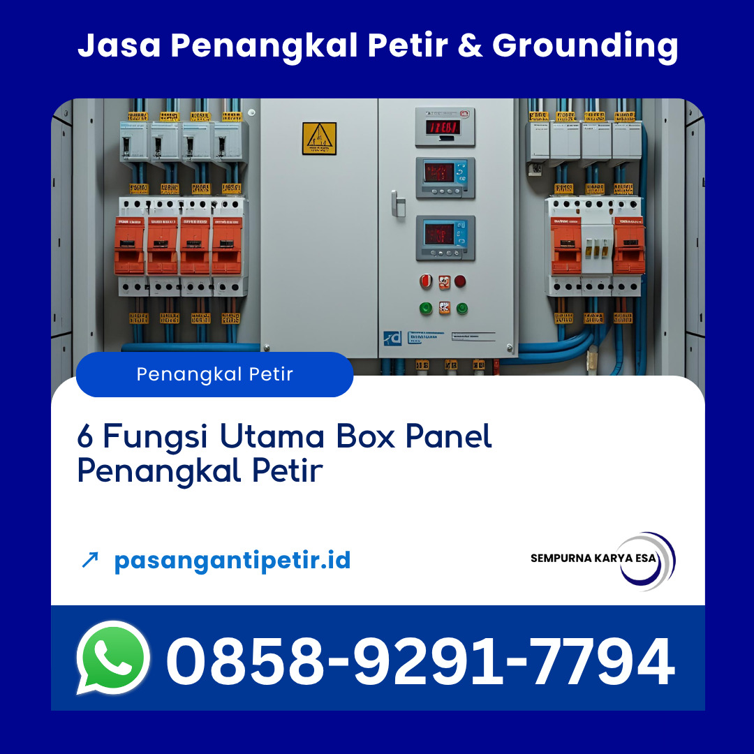 6 Fungsi Utama Box Panel Penangkal Petir